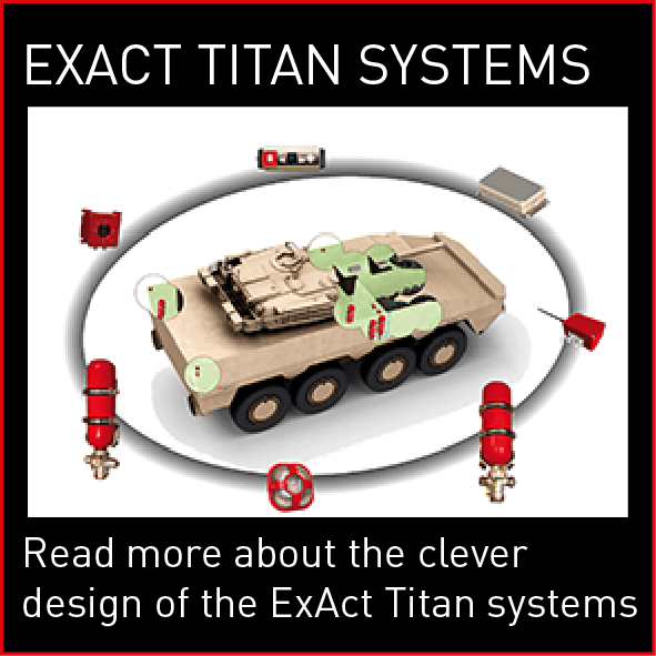 ExAct Titan | Fire protection for military vehicles